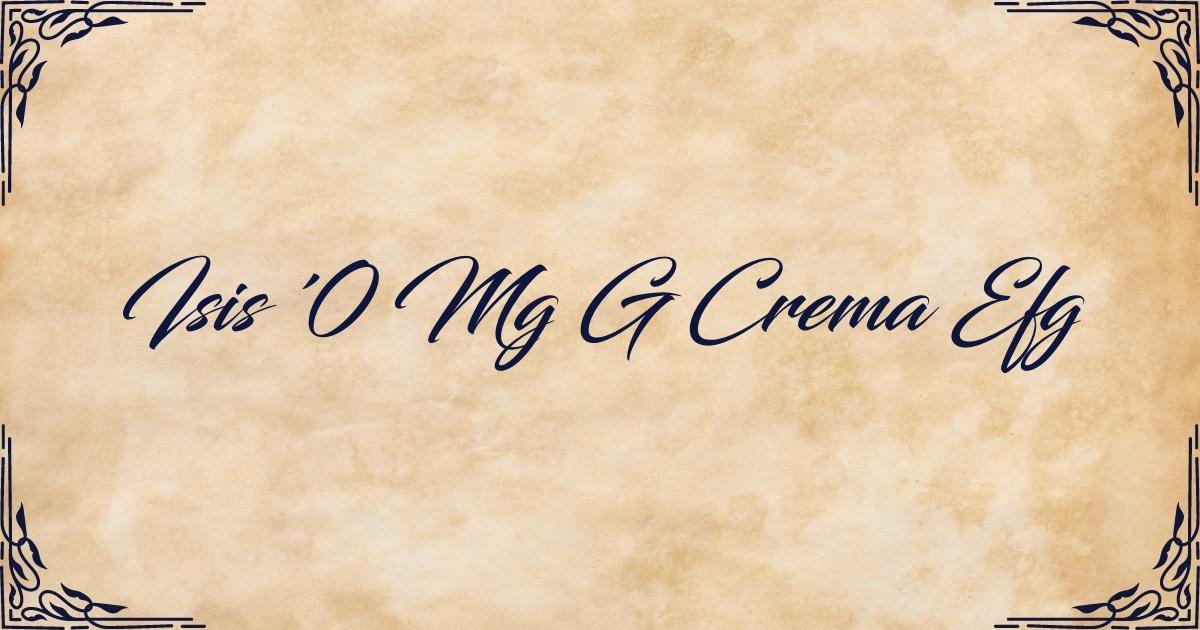 Isis 10 Mg G Crema Efg: Información Completa sobre Contraindicaciones ...